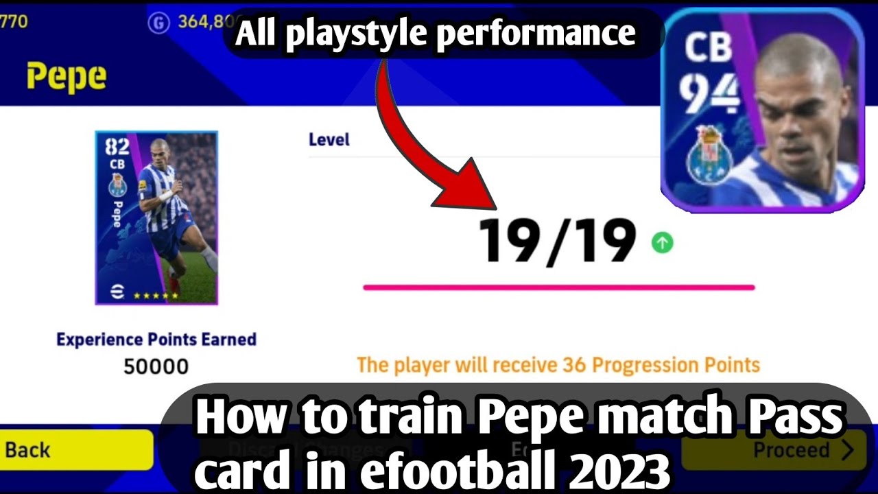 How to train Pepe match Pass card in efootball 2023! How to Max Pepe ...