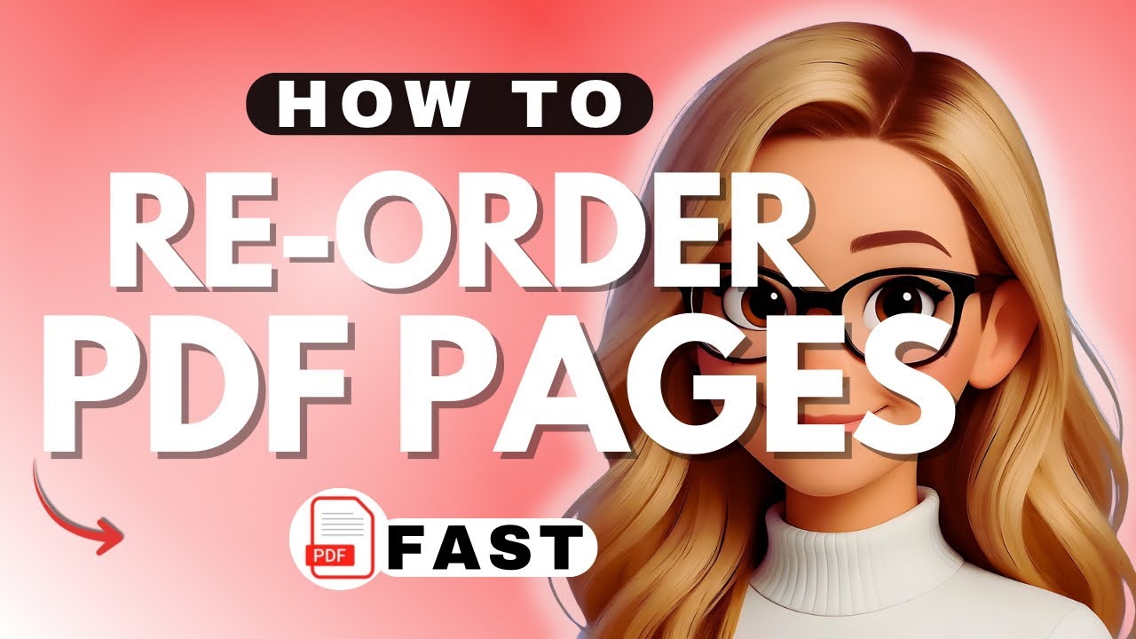 How to Reorder Pages in a PDF - 2025 - YouTube