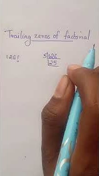 Trailing zeros of factorial/Simple trick for finding trailing zeros of. factorial - YouTube