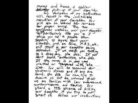 Analyzing The JonBenét Ramsey "Ransom Note"- My Initial Thoughts - YouTube