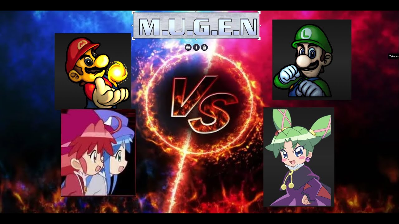 (M.U.G.E.N Battle Enemies of Fear) Super Mario & Princess Fine Vs Super ...