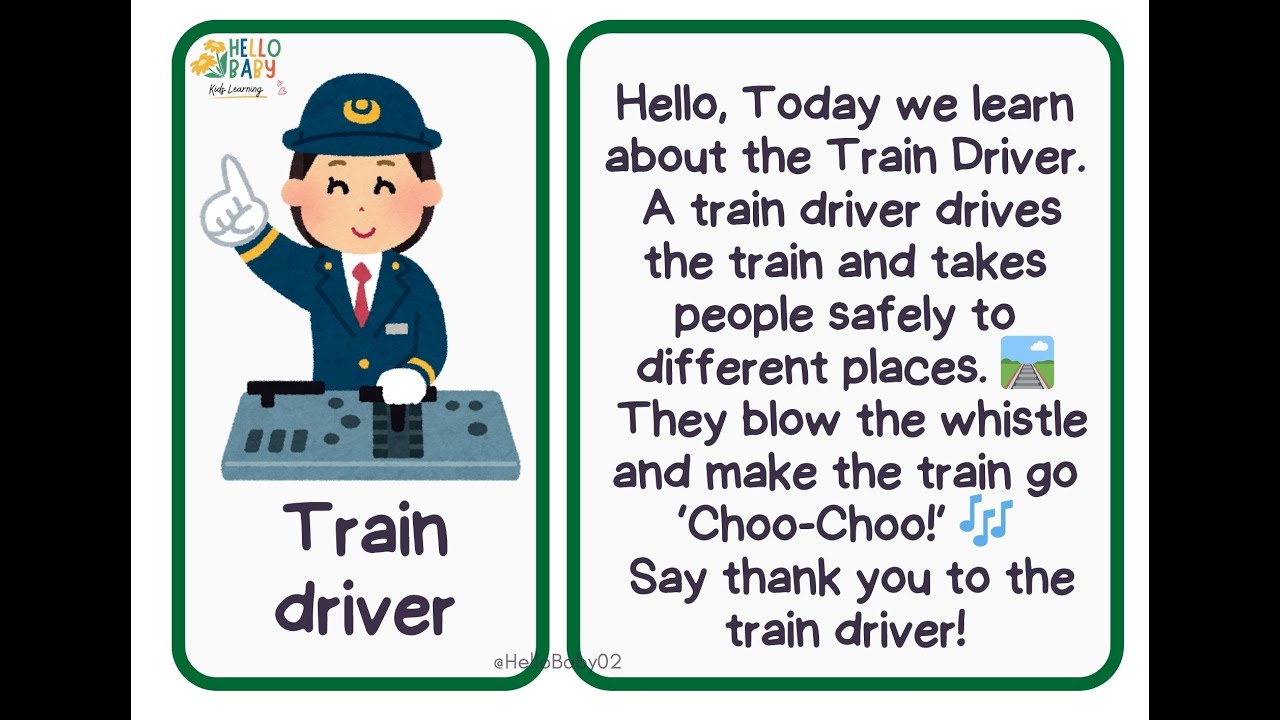 Train Driver Job | Learn & Have Fun | Train Driver | What Does a Train ...