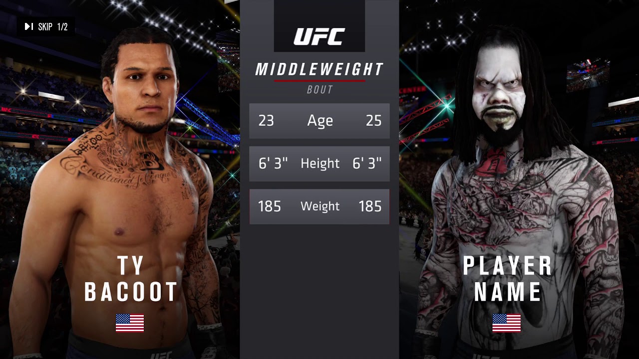 UFC 3 ultimate teams online gameplay with monster face scan - YouTube