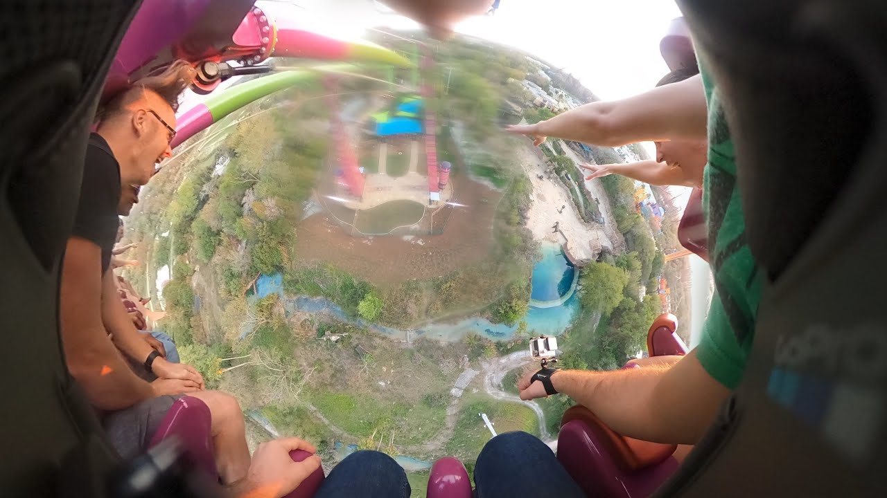 Serengeti Flyer during Sunset | ALL NEW Busch Gardens Swing ride for ...