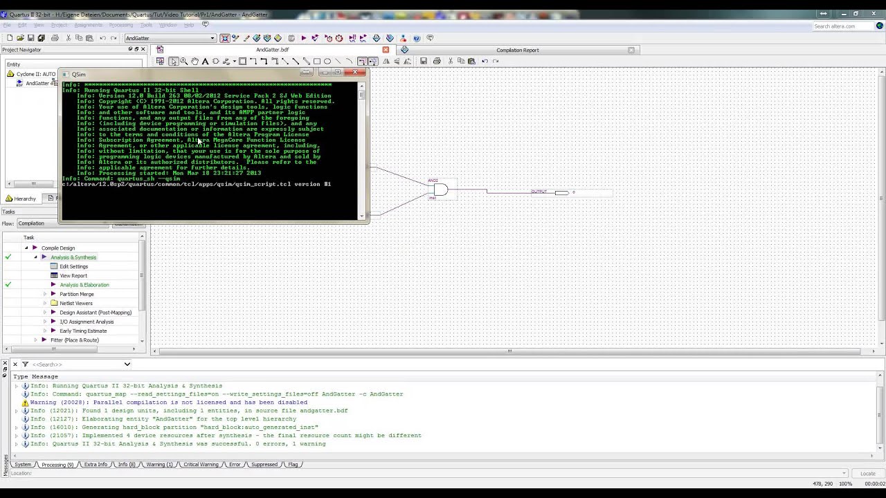 Quartus - Getting Started - YouTube