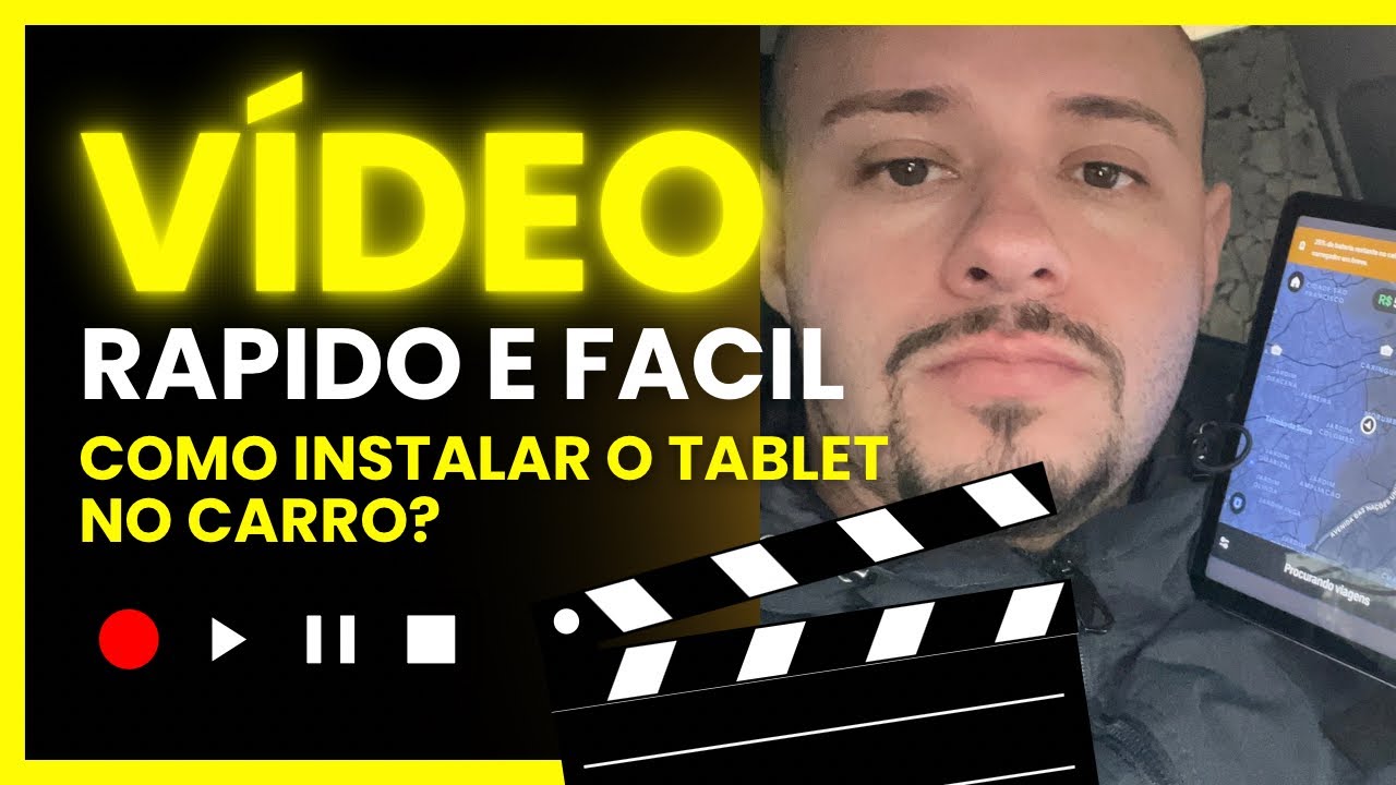 Como FIXAR o TABLET no PAINEL do Carro? Uber E 99🔵 - YouTube