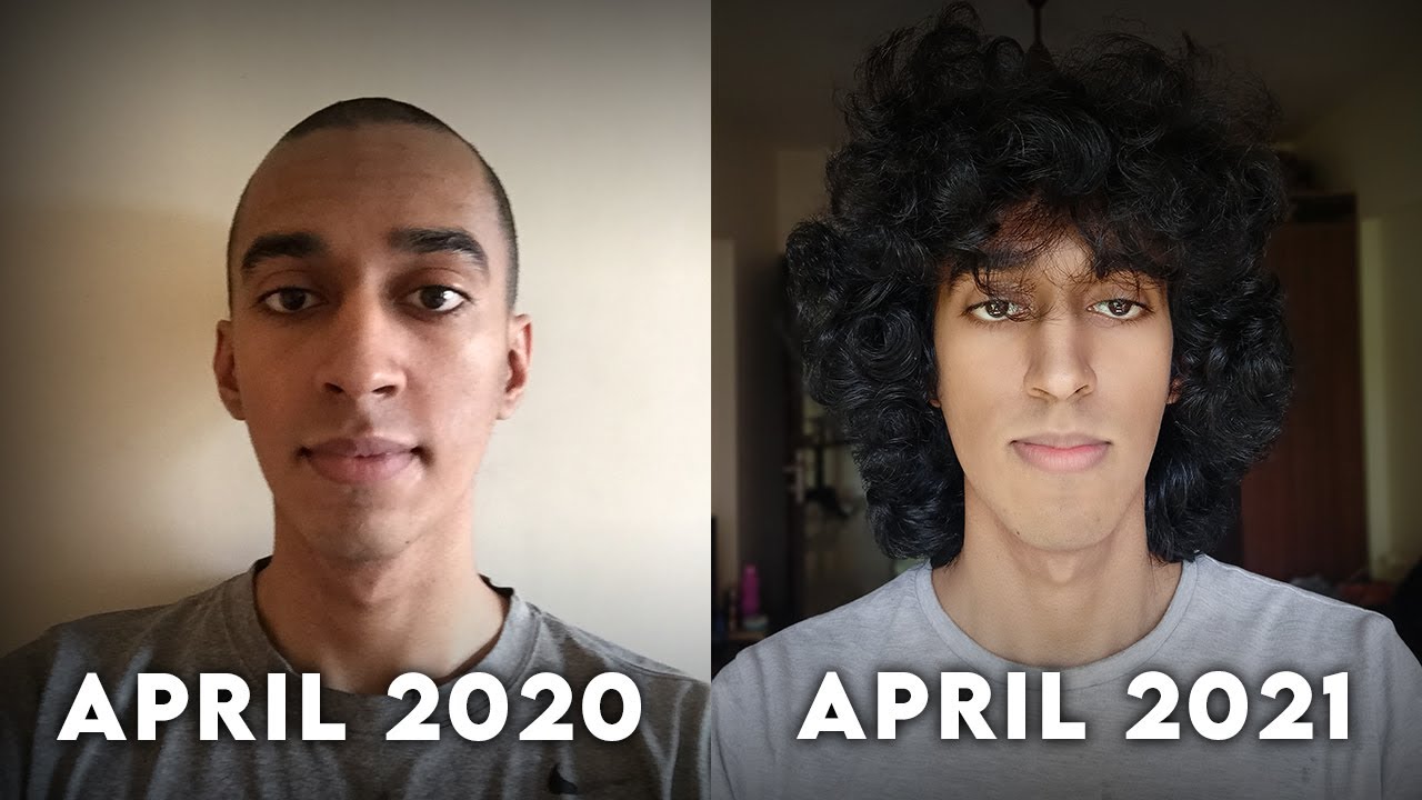 1 YEAR Hair Growth Time Lapse (2020-2021) - YouTube