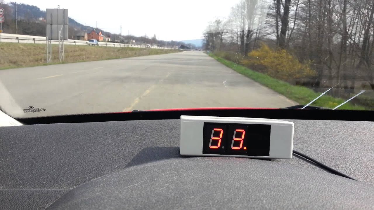 DeLorean GPS speedometer BTTF replica testing - YouTube