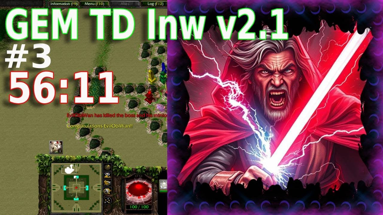 Warcraft 3 | Gem TD Inw v2.1 #3 | 56:11 - YouTube