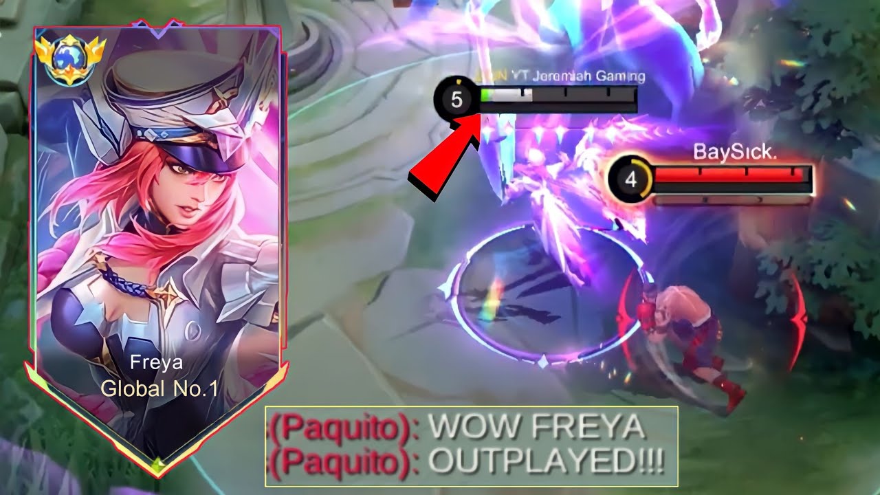 TOP 1 GLOBAL FREYA 99% WINRATE HOW TO OUTPLAYED THIS MOMENT💀 ( FREYA ...