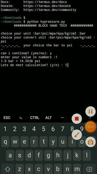 hydraulic pressure calculator in python - YouTube