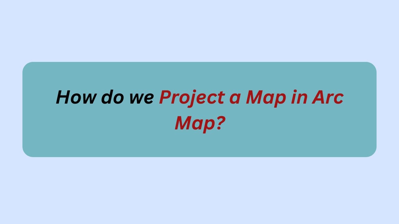 How To Change Projection Coordinate System In ArcMap YouTube How To Change Projection Coordinate System In ArcMap YouTube