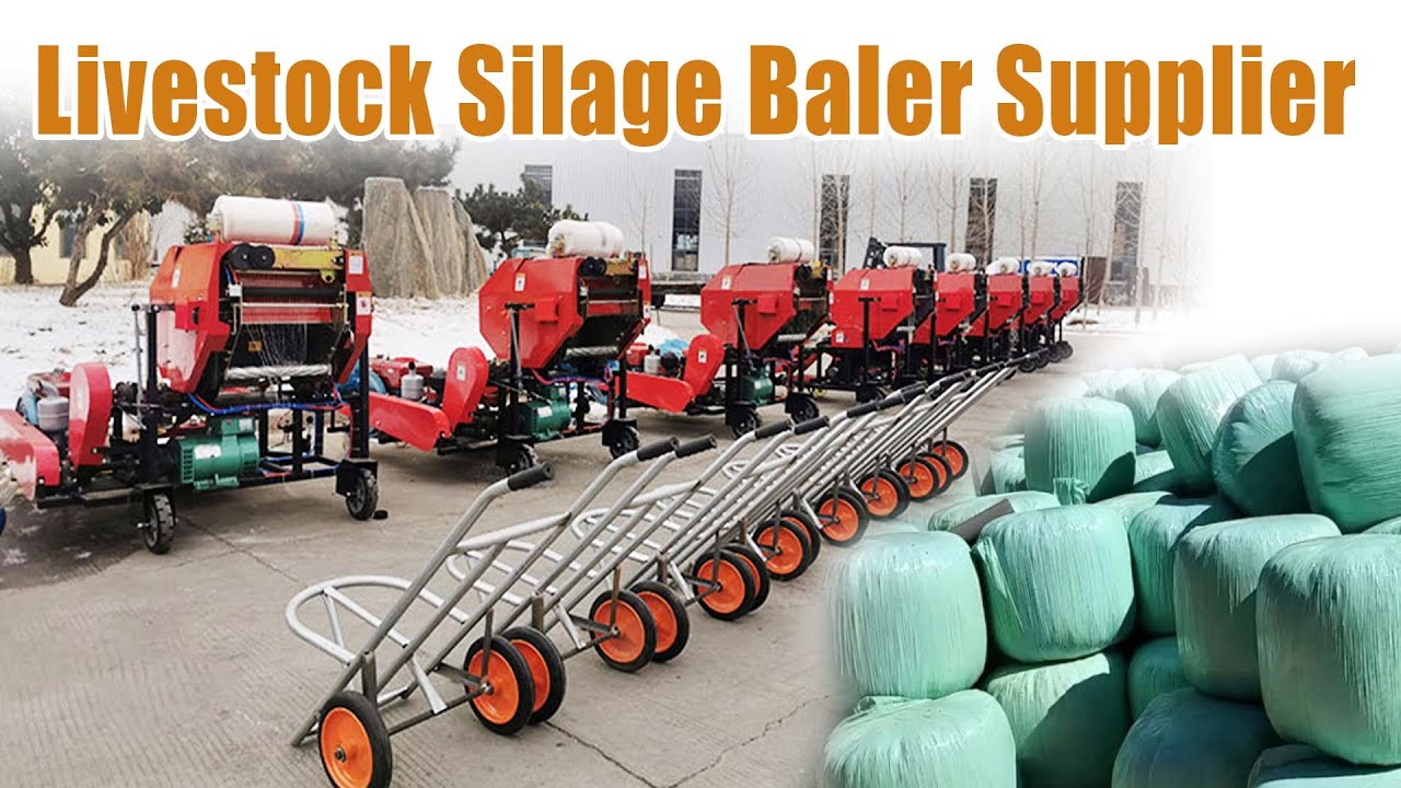 Comparison of Taizy's Old and New Silage Baler Machine Functions - YouTube