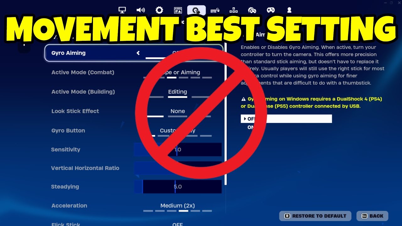 HOW TO FIX MOVEMENT in Fortnite Chapter 5! - YouTube