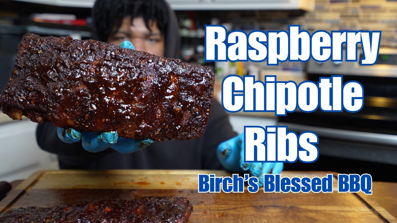 Raspberry Chipotle St Louis Style Ribs | Birch's Blessed BBQ - YouTube