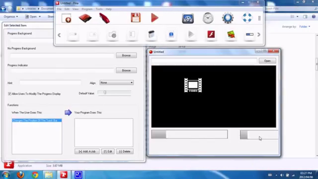 Create Video Player With Track Bar - No Programming Code (like C or ...