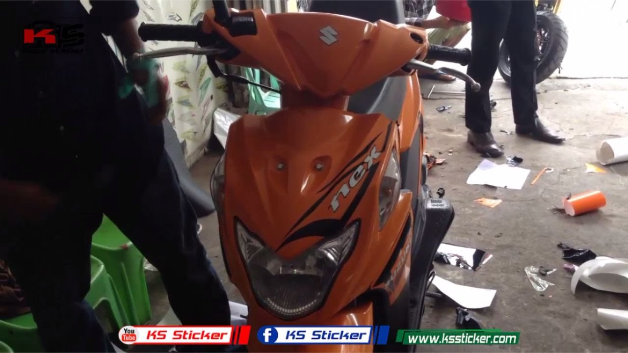 Suzuki Nex 110 New Style - Upgrade Sticker Nex in CAMBODIA - YouTube