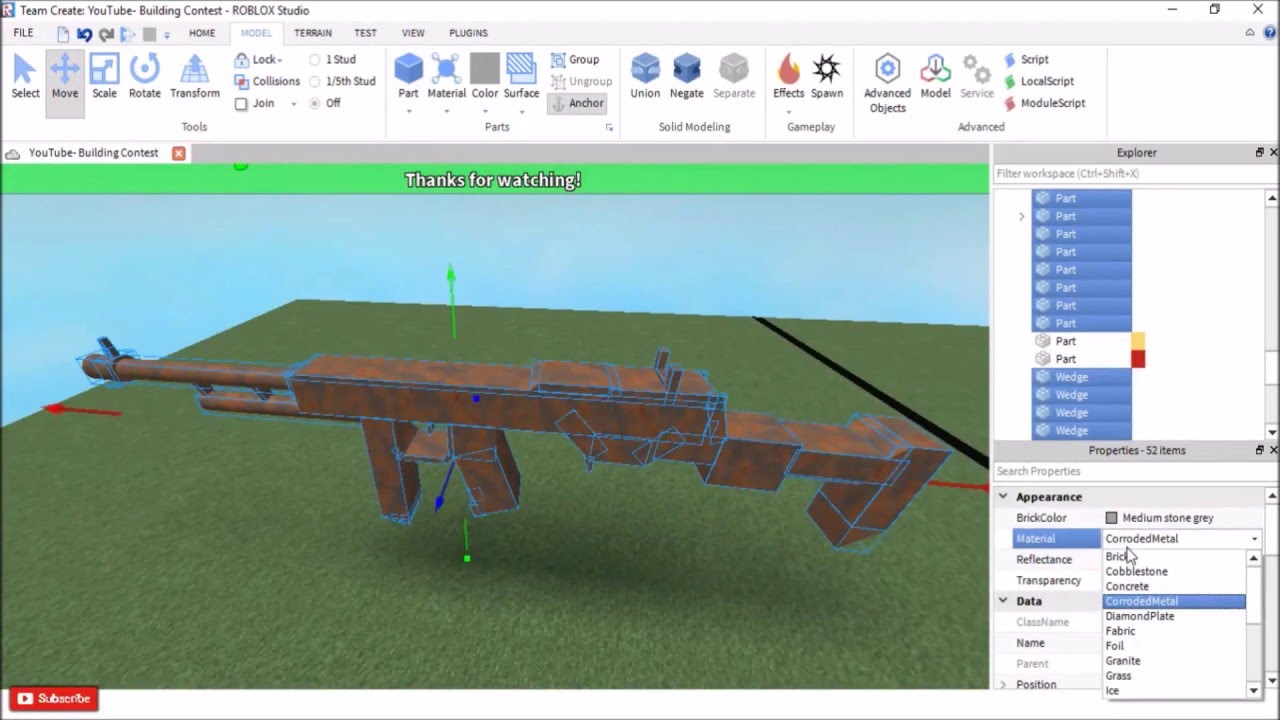 ROBLOX Build Contest #3 | (3-way) Building any kind of gun! - YouTube