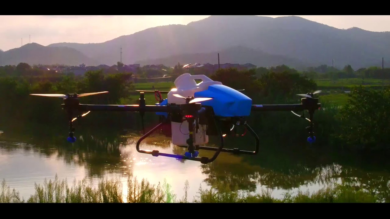 AGR Plant Protection Drone A16 Agriculture Drone Application - YouTube