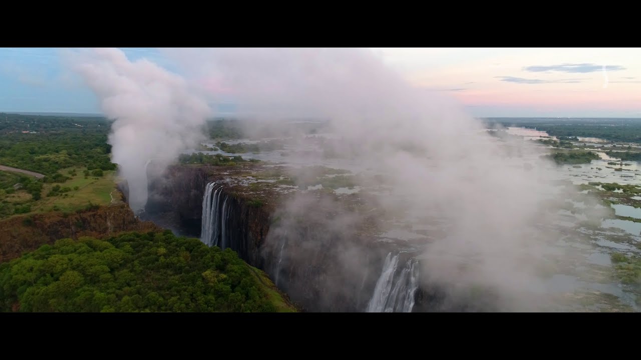 Flight Over Victoria Falls - Beautiful Drone Shots - YouTube