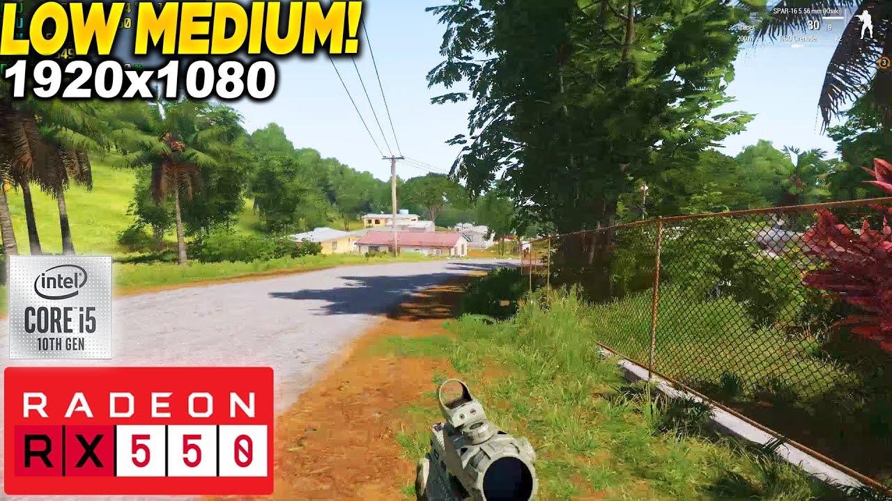 Arma 3 RX 550 - 1080p Low, Medium, - YouTube