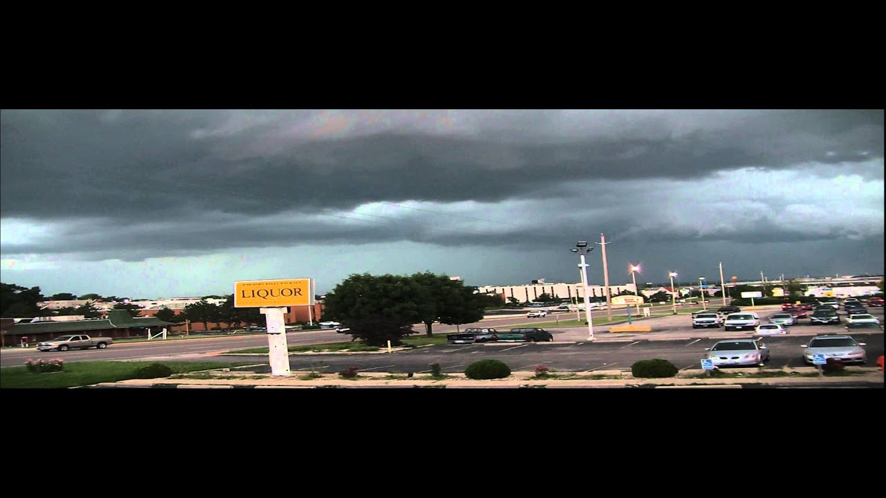Dying Supercell Thunderstorm Strong Outflow Winds 6/25/15 - YouTube