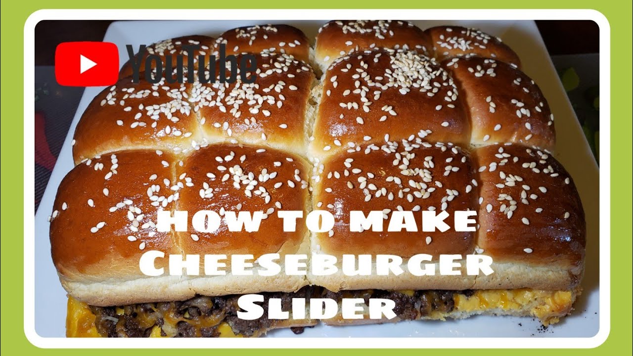 How to make Cheeseburger Slider ( dinner roll ) - YouTube