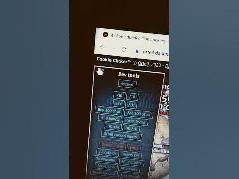 How to get Dev tools in cookie clicker - YouTube