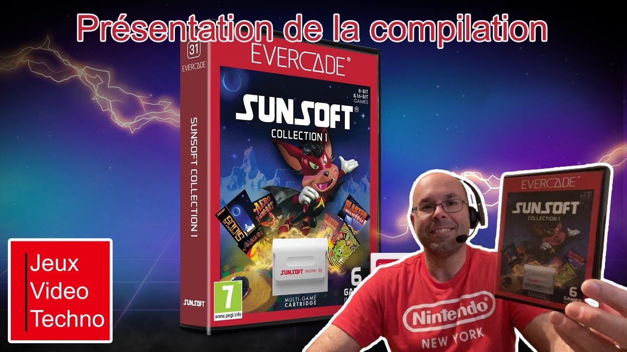 Présentation (unboxing) de la compilation EVERCADE SUNSOFT COLLECTION 1 ...
