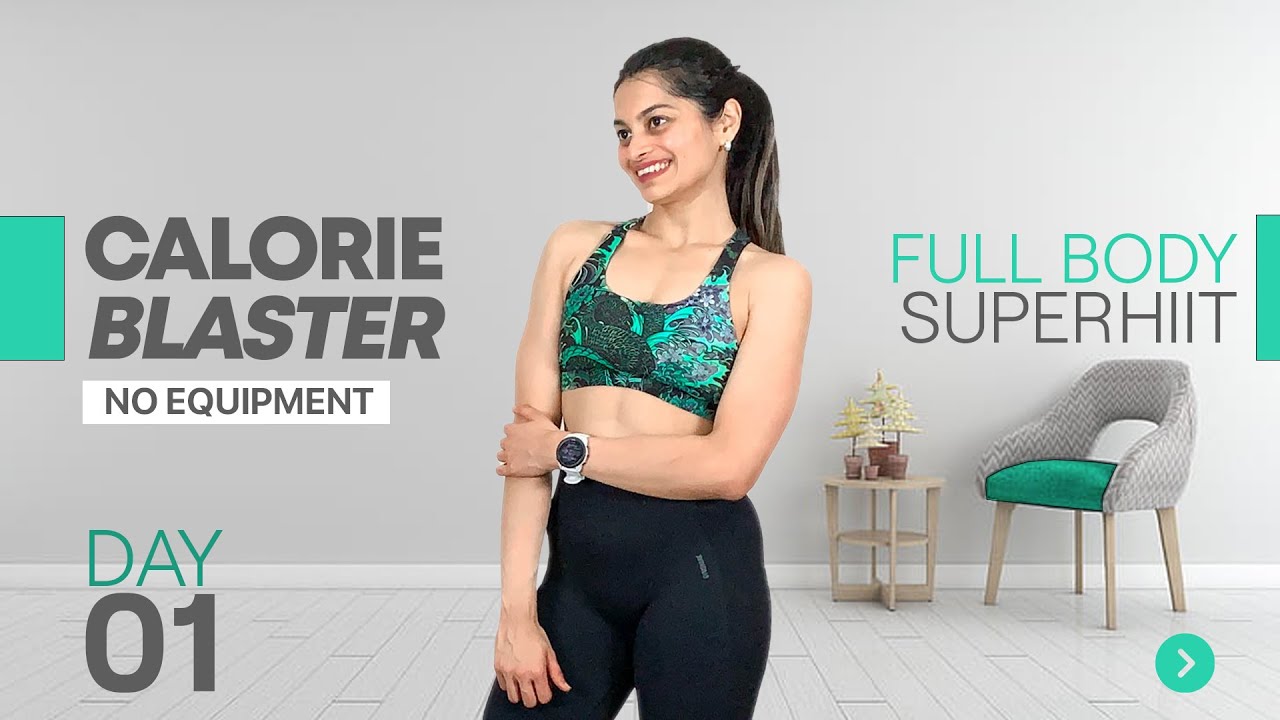 30 MIN CALORIE BLASTER No-Equipment HIIT Workout | NO REPEAT - DAY 1 of ...