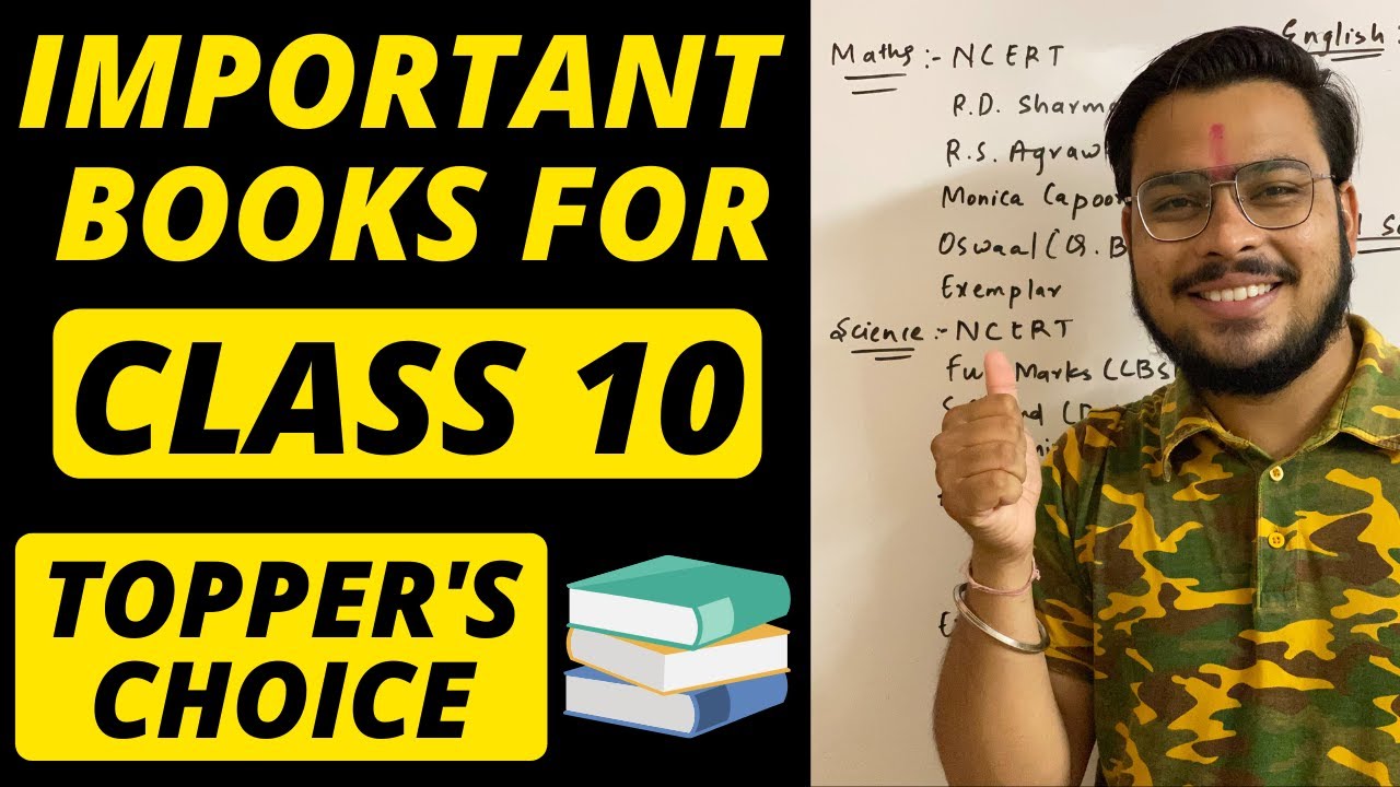 Important Books for Class 10 CBSE | Best Books to Score 95% above marks ...