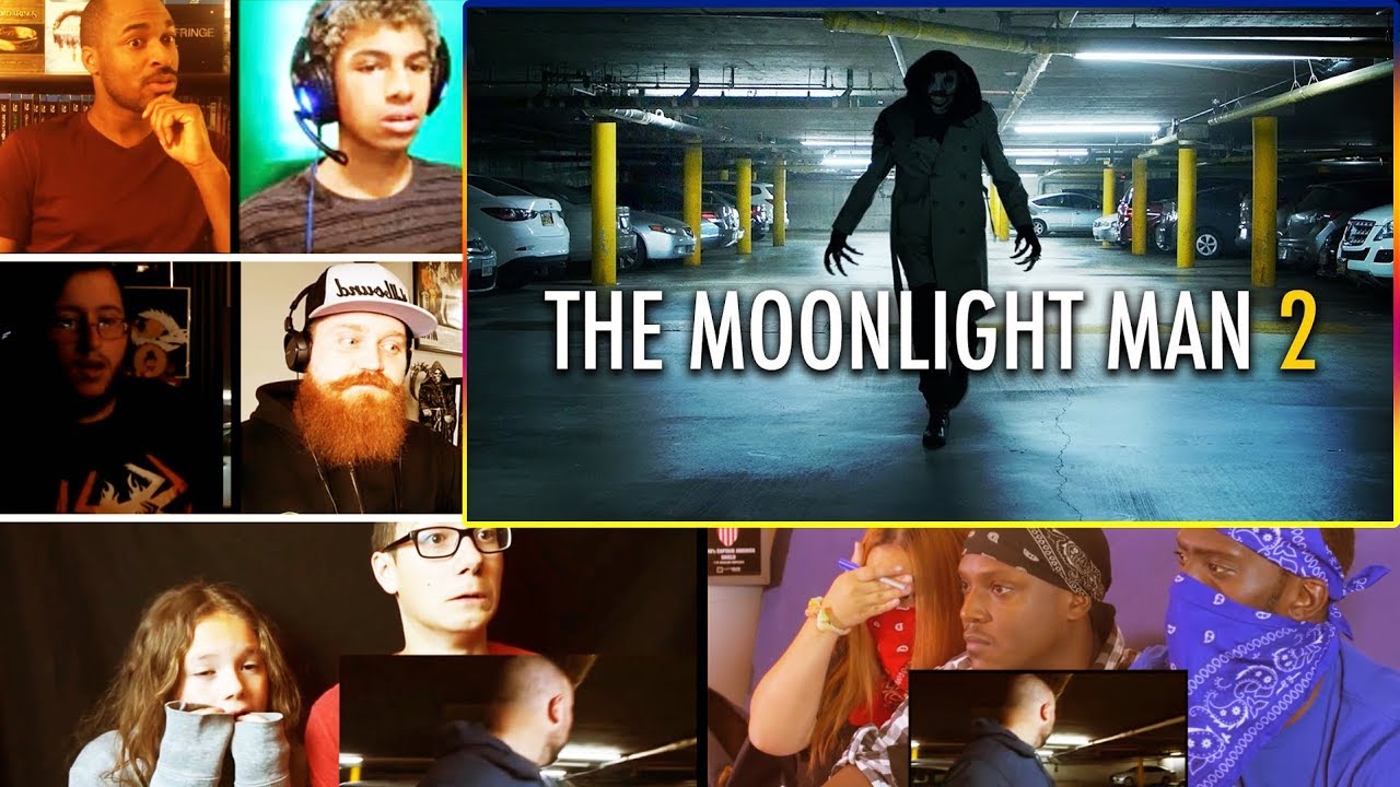 The Moonlight Man 2 - Short Horror Film REACTIONS MASHUP - YouTube