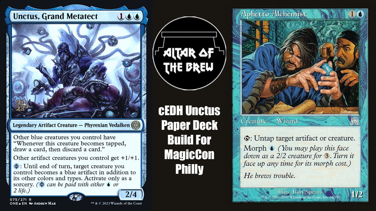 Unctus Grand Metatect cEDH Paper Deck Brew For MagicCon Philly - YouTube