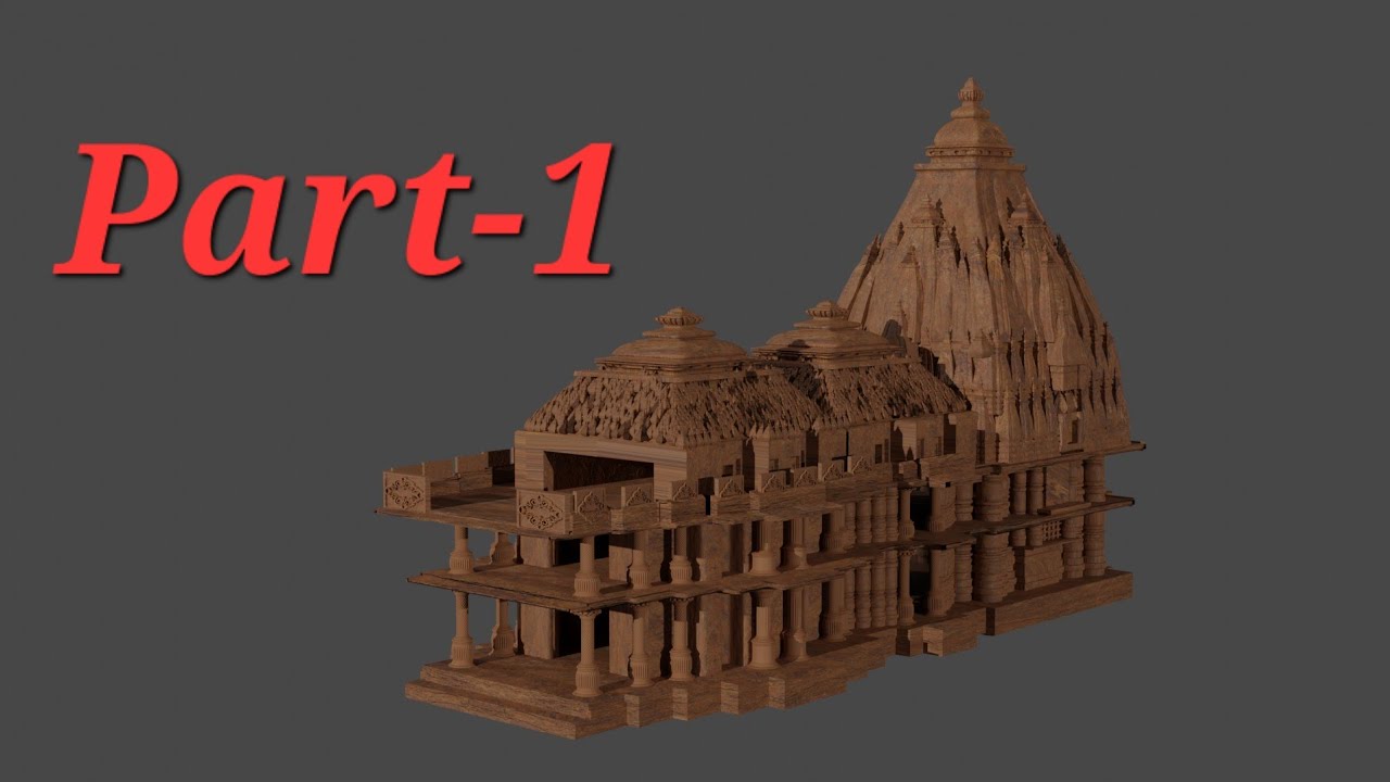 Part 1 Somnath Temple 3D Modelling #blender #3d #b3d #tutorial # ...