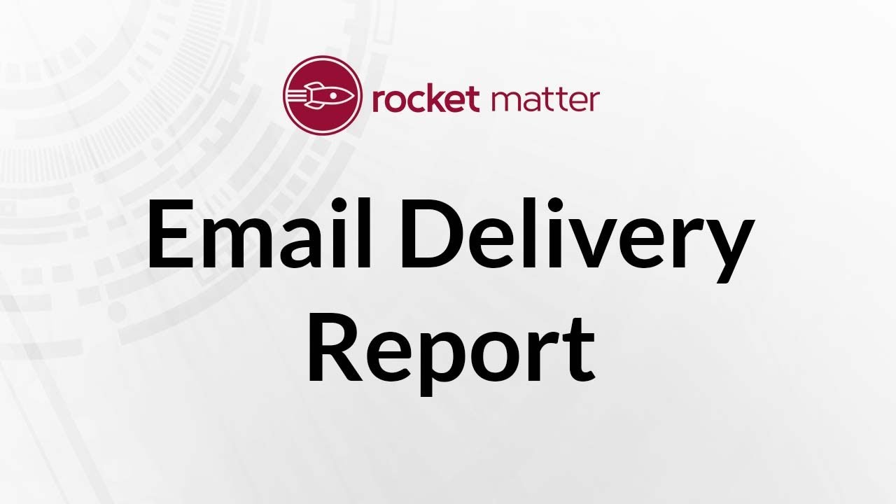 Email Delivery Report - YouTube