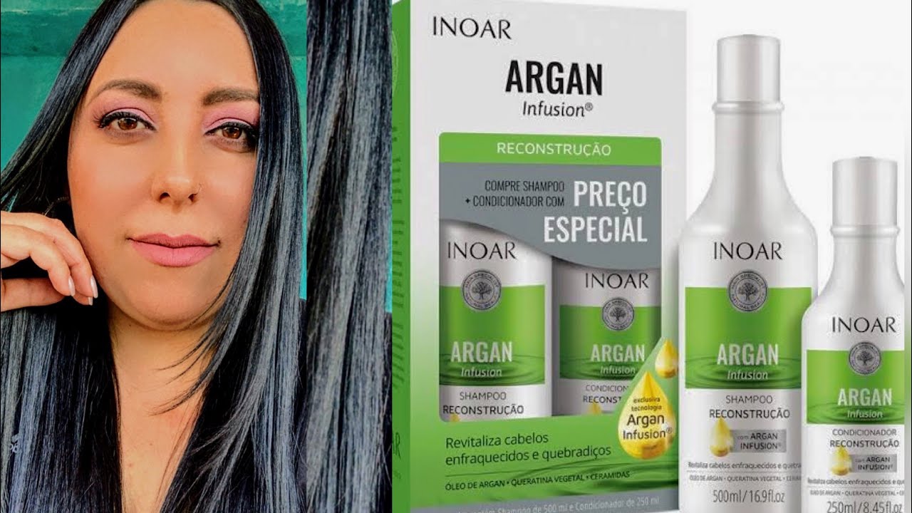 Resenha Kit Inoar Argan Infusion Reconstrução - YouTube