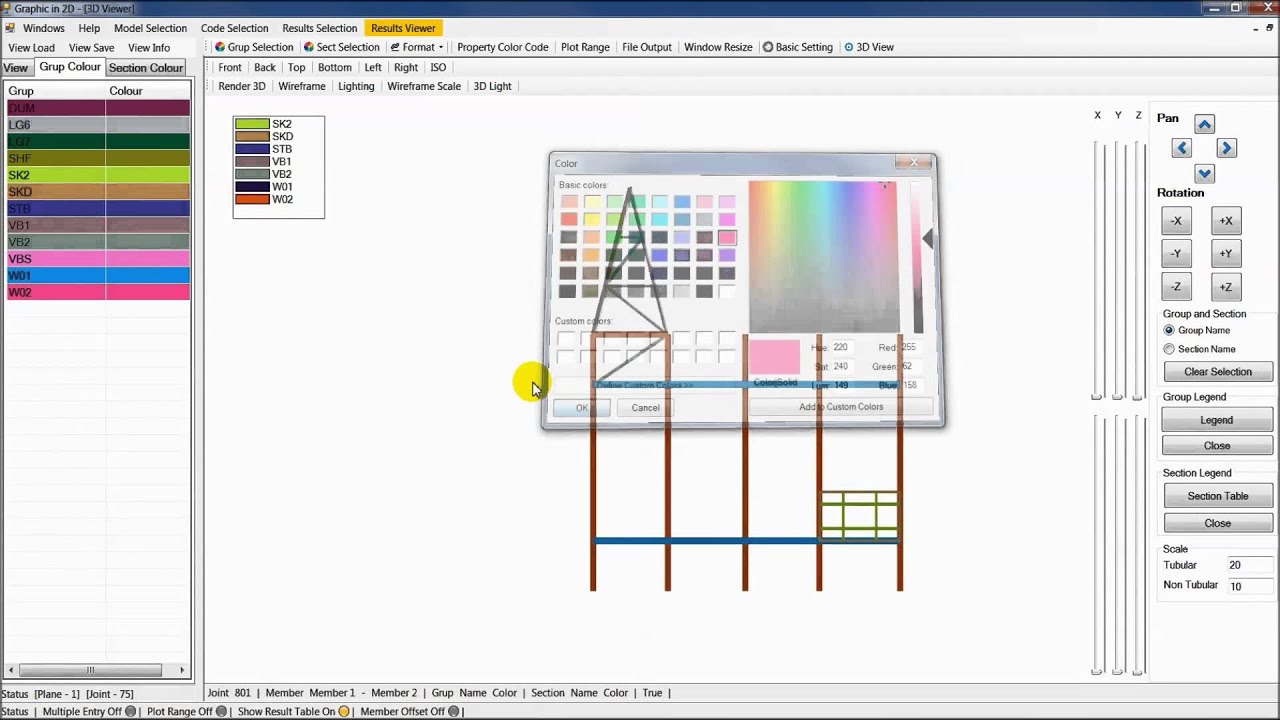 AddSea SACS Tutorial: How to Plot Different Section Properties and ...