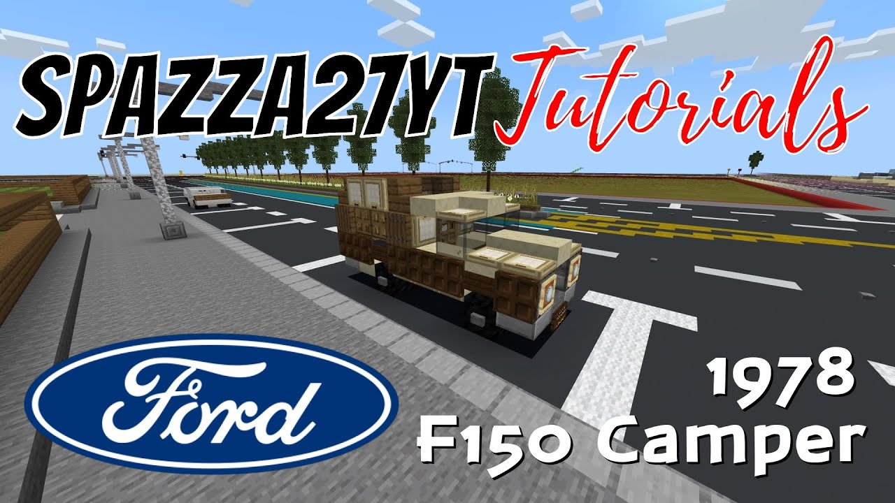 Minecraft Ford F150 1978 Camper Tutorial - YouTube