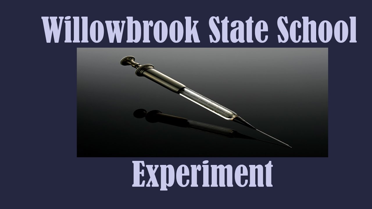 Did You Know? Willow Brook State School Experiment - YouTube