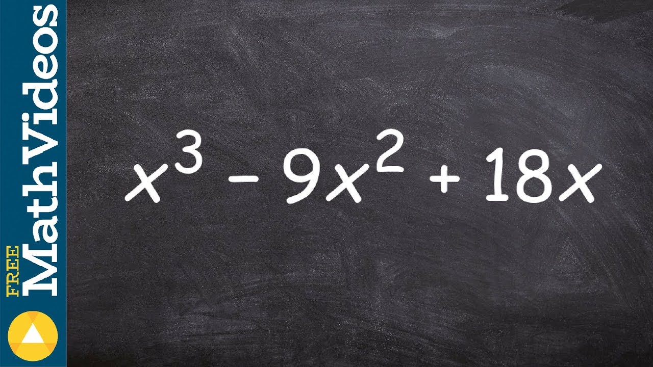 Factor a trinomial by first factoring out the GCF - YouTube