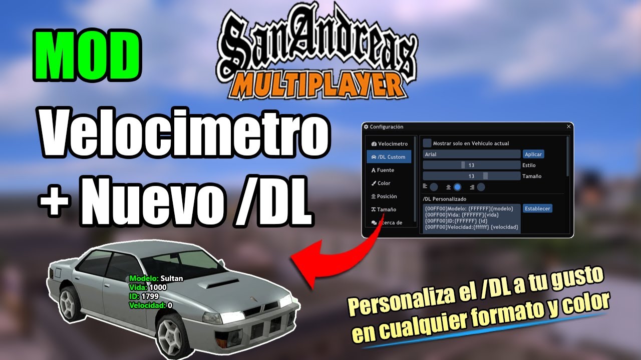 [LUA] Nuevo /DL + Velocimetro - SAMP 0.3.7 - YouTube