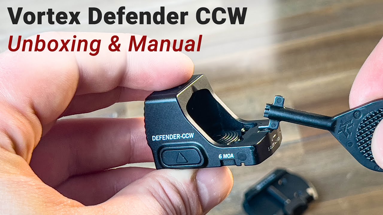 Vortex Defender CCW: Video manual and unboxing - YouTube