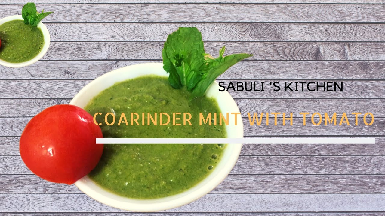 Mint Coriander Tomato Chutney|chatpatti tamataar dhaniya pudina ki ...