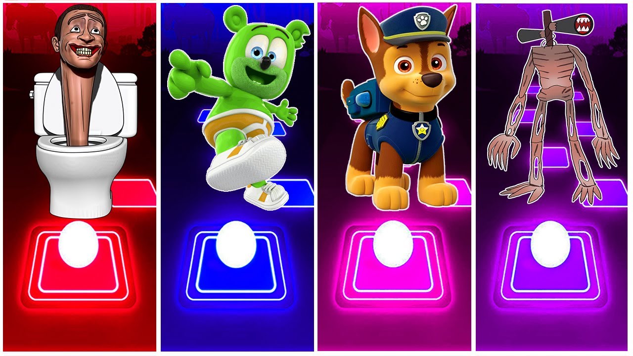 Skibidi Toilet 🆚 Gummy Bear 🆚 Paw Patrol 🆚 Siren Head.🎶 Who Is Best ...