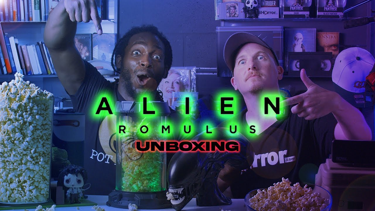 'Alien: Romulus' Xenomorph Head Popcorn Bucket & Face Hugger Specimen ...