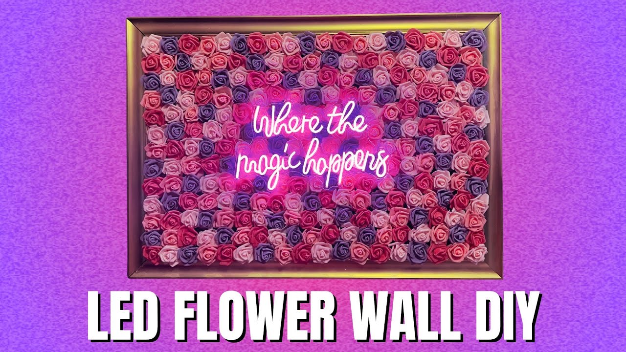 LED Rose Flower Wall Decor: Illuminate Your Space With This Gorgeous ...