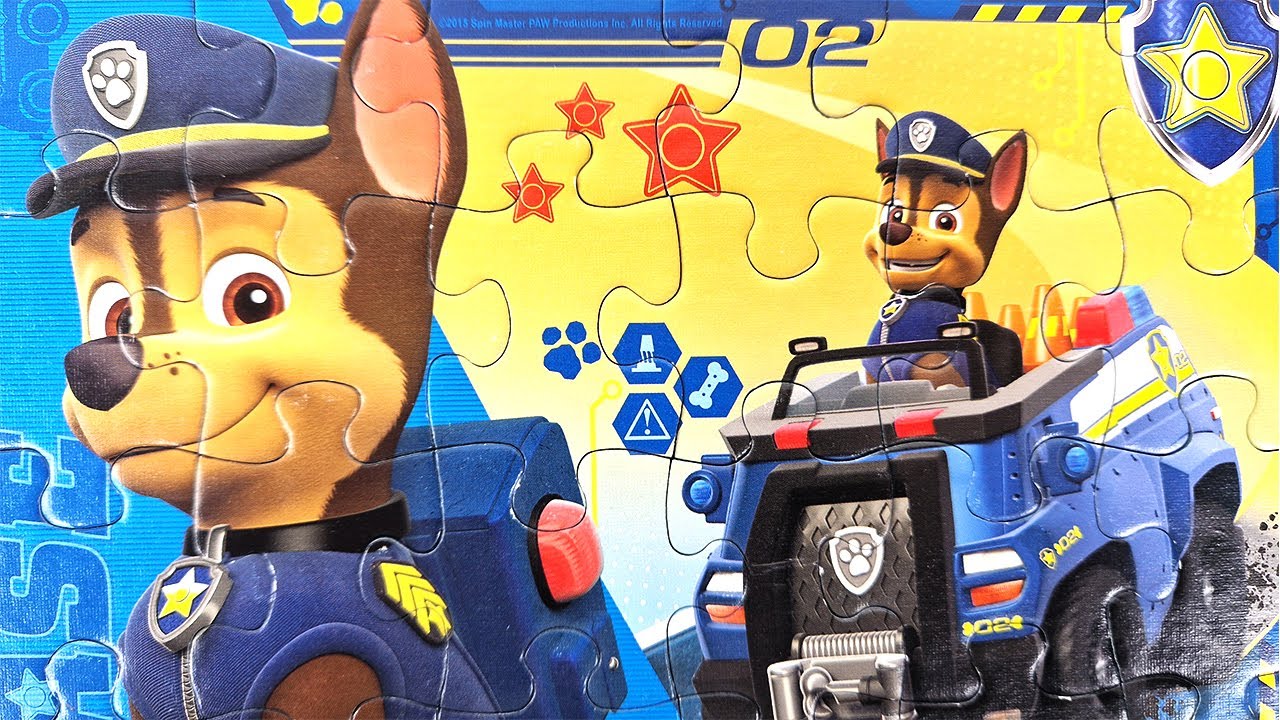 Rubble & Crew Puzzle - Paw Patrol Marshall for Kids - YouTube