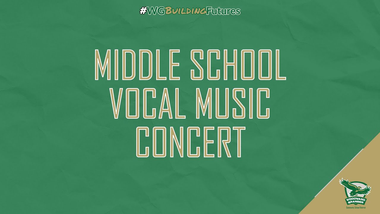 Middle School Vocal Music Concert - YouTube