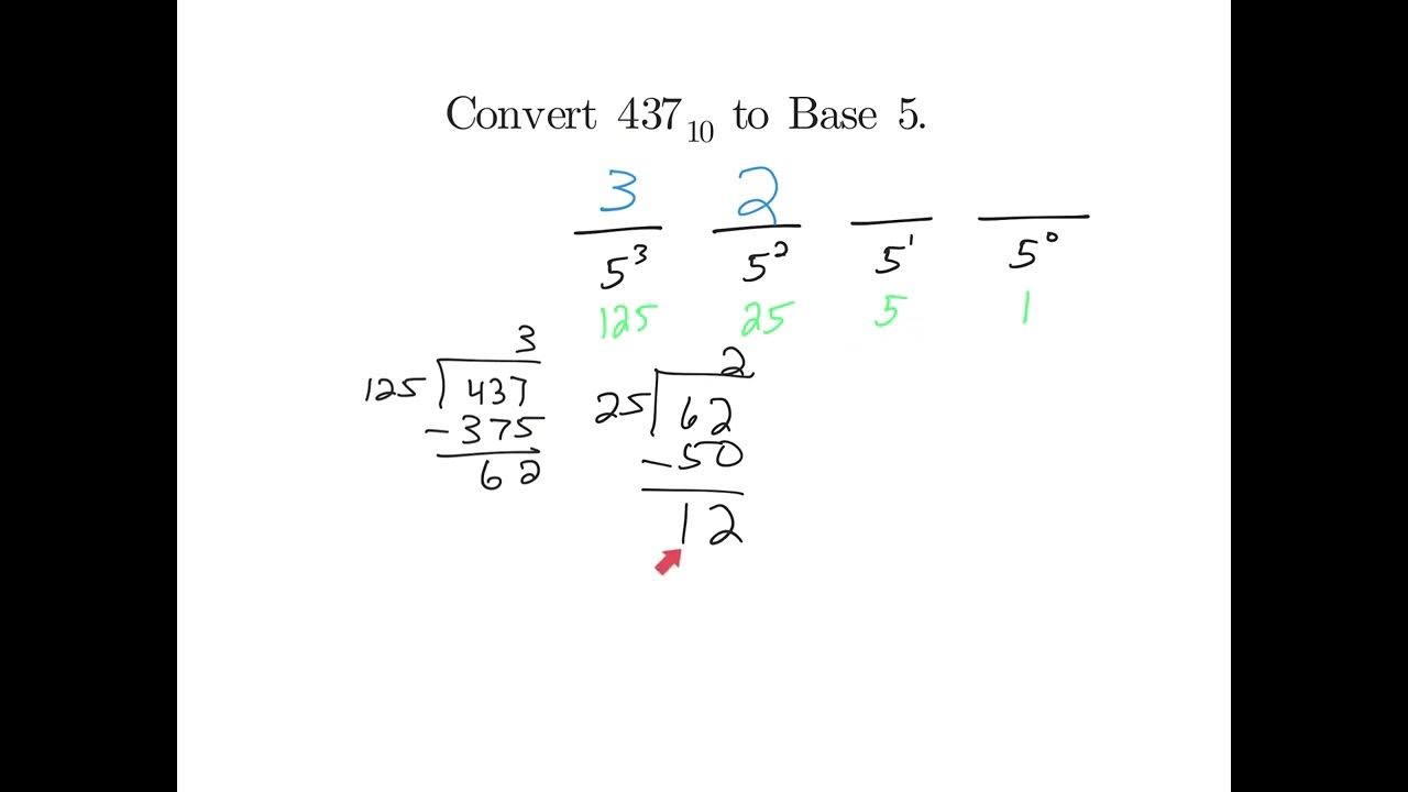 Converting from base 10 - YouTube