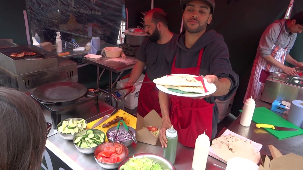 Afghanistan Street Food "Bolani": Traditional flat bread stuffed with ...